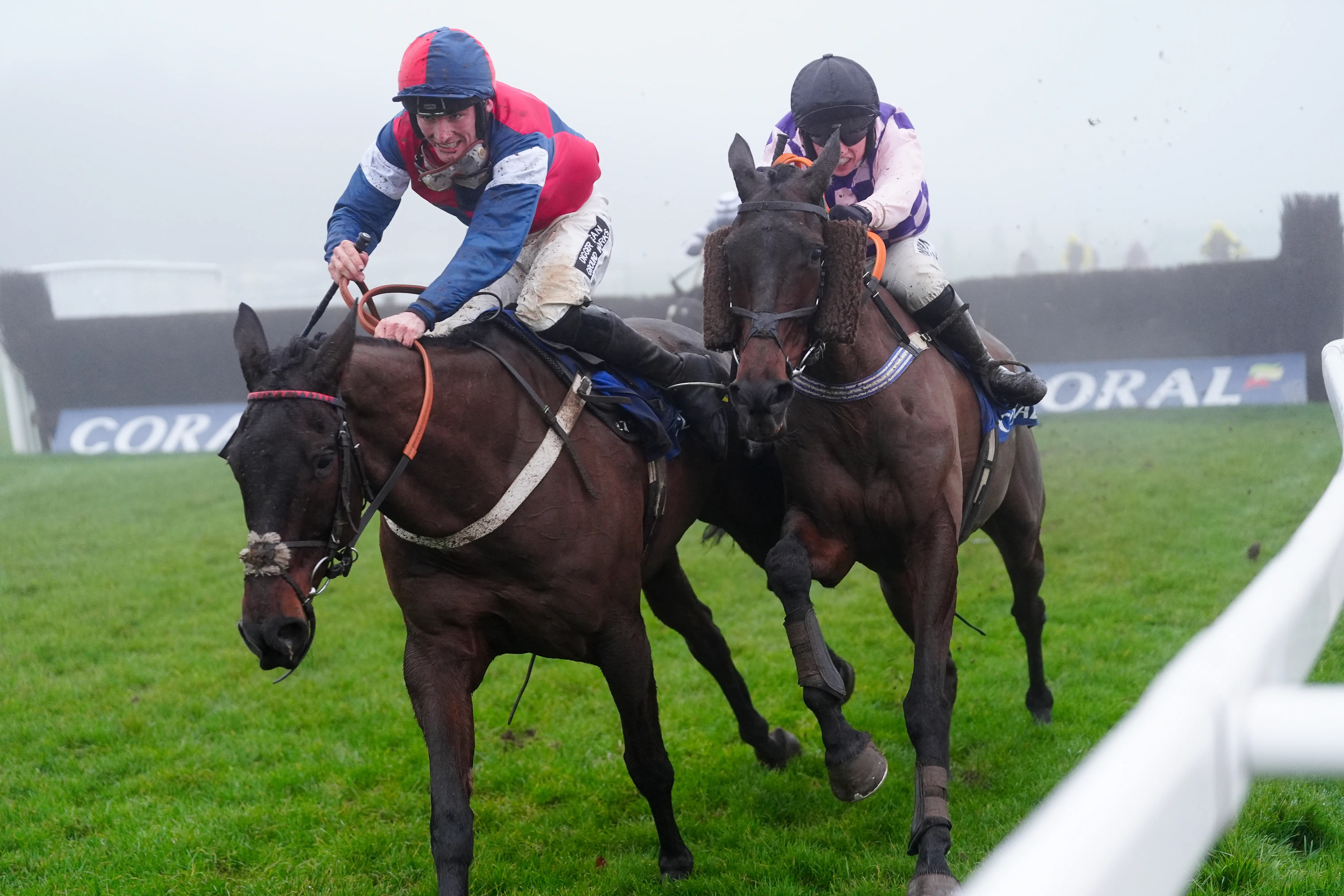 Welsh National: Val Dancer digs deep to secure emotional win for Mel Rowley